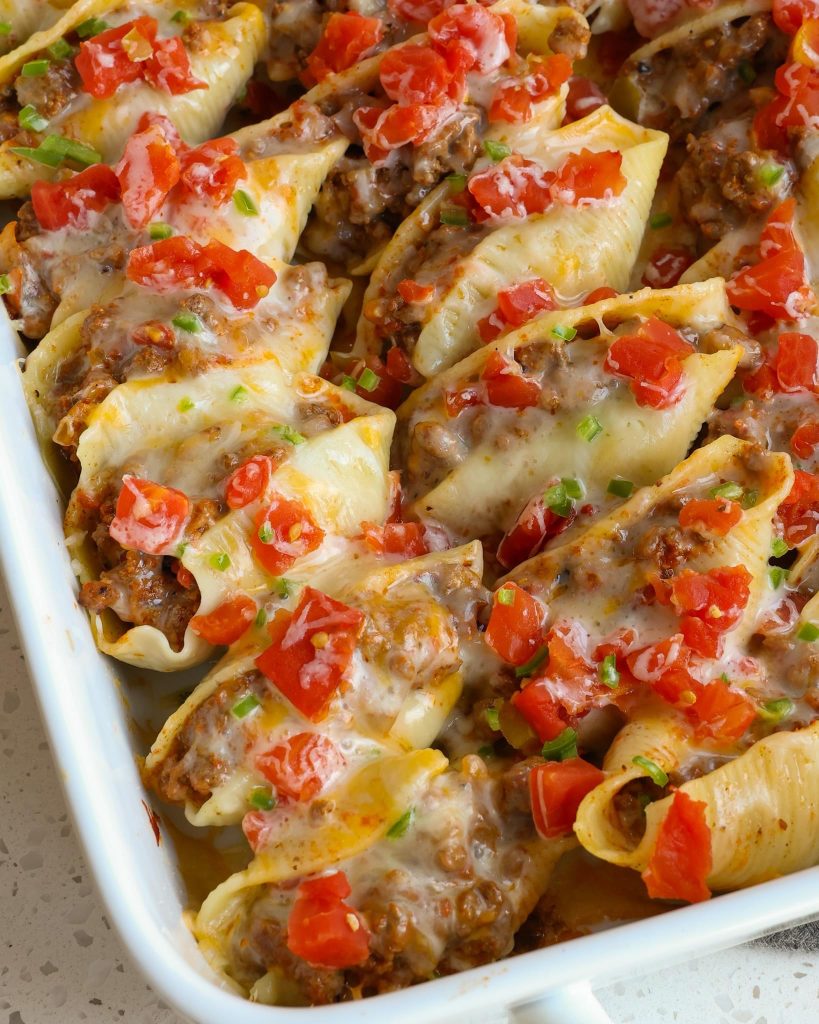 Taco Stuffed Shells – OLD GRANDMA'S RECIPES