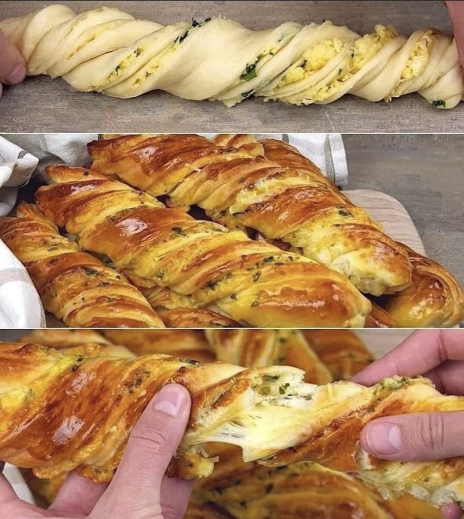 Cheese Twisted Bread – OLD GRANDMA'S RECIPES
