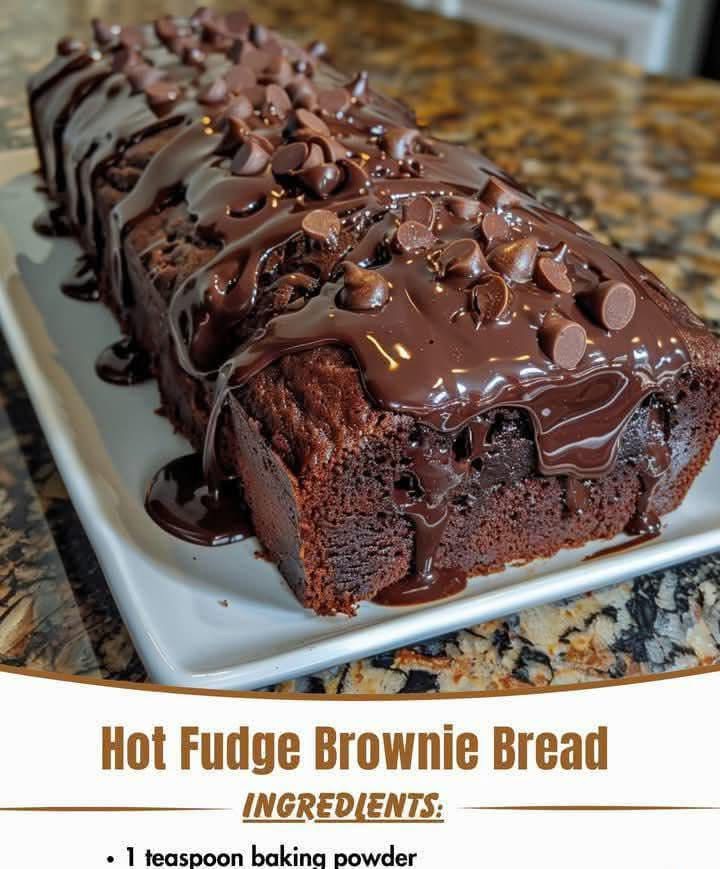 Hot Fudge Brownie Bread - OLD GRANDMA'S RECIPES
